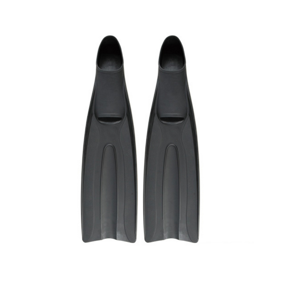 Aropec Dash Long Blade Rubber Diving Fin Medium (Black) - JB Sports