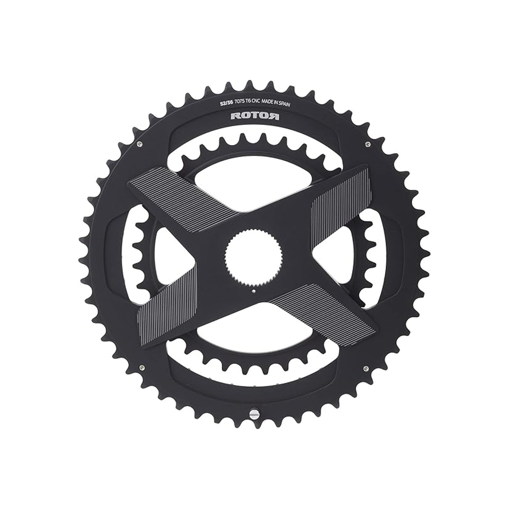 Rotor Direct Mount Round Ring 52/36 (Black) - JB Sports