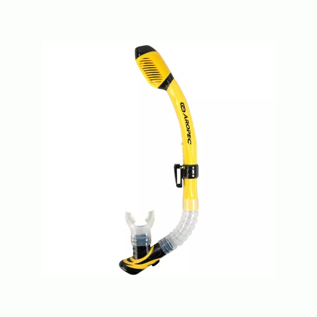 Aropec Anemone SC-1V-YA10-DRY-S 100% Dry Snorkel (Yellow) - JB Sports